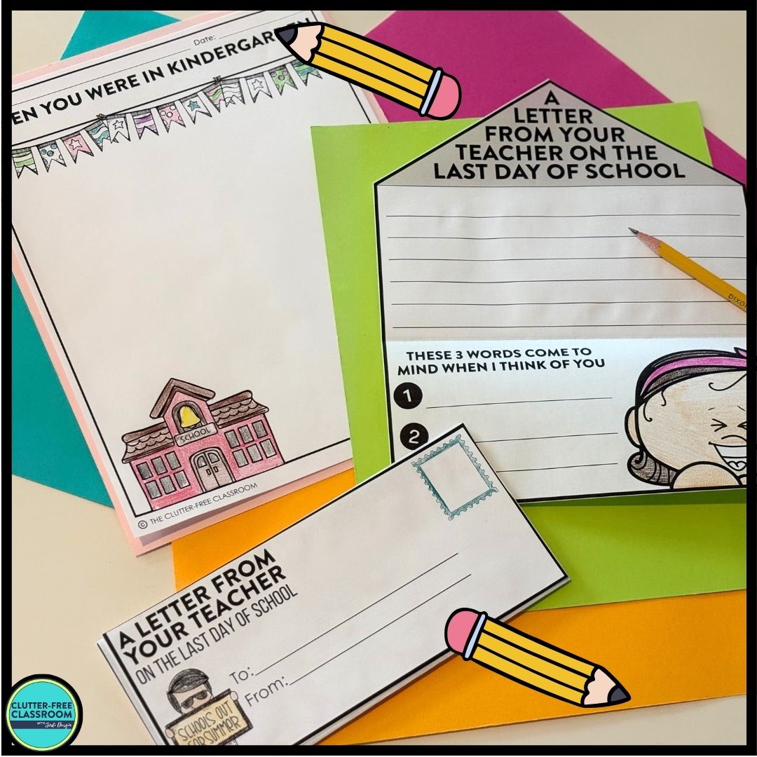 A Letter from Your Teacher on the Last Day of School: A Gift for ...
