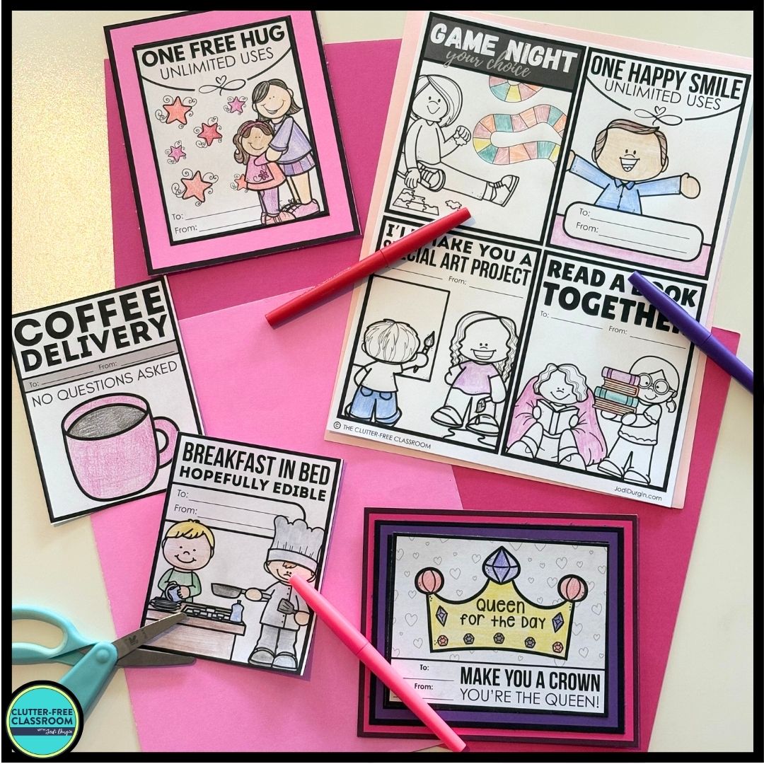 Mother's Day Coupon Book for Elementary Students to Make in 2025 ...