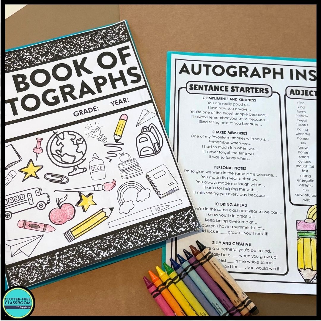 End of the Year Autograph Book for Elementary Students - 2025 ...