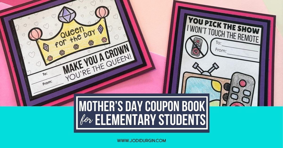 Mother's Day Coupon Book for Elementary Students to Make in 2025 ...