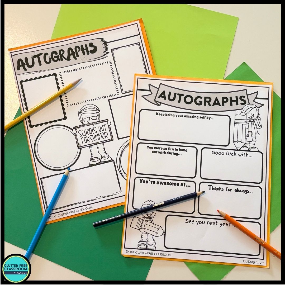 End of the Year Autograph Book for Elementary Students - 2025 ...