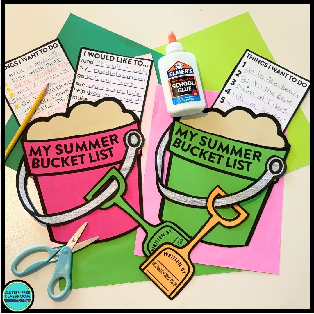 Summer Bucket List Craft for Elementary Students - Teaching with Jodi ...