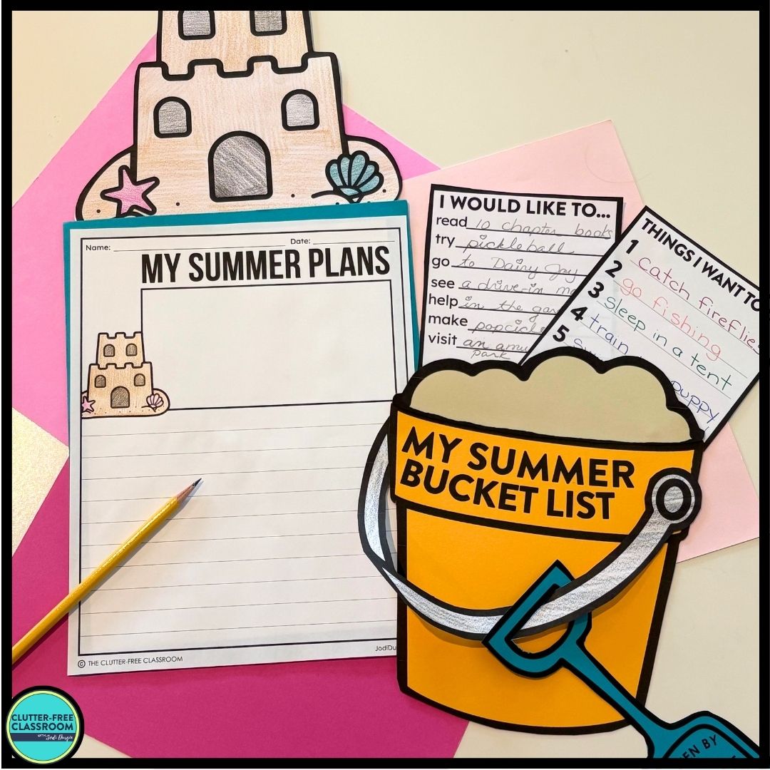 Summer Bucket List Craft for Elementary Students - Teaching with Jodi ...