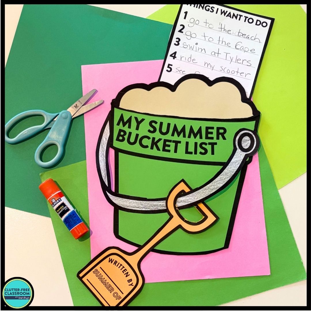 Summer Bucket List Craft for Elementary Students - Teaching with Jodi ...