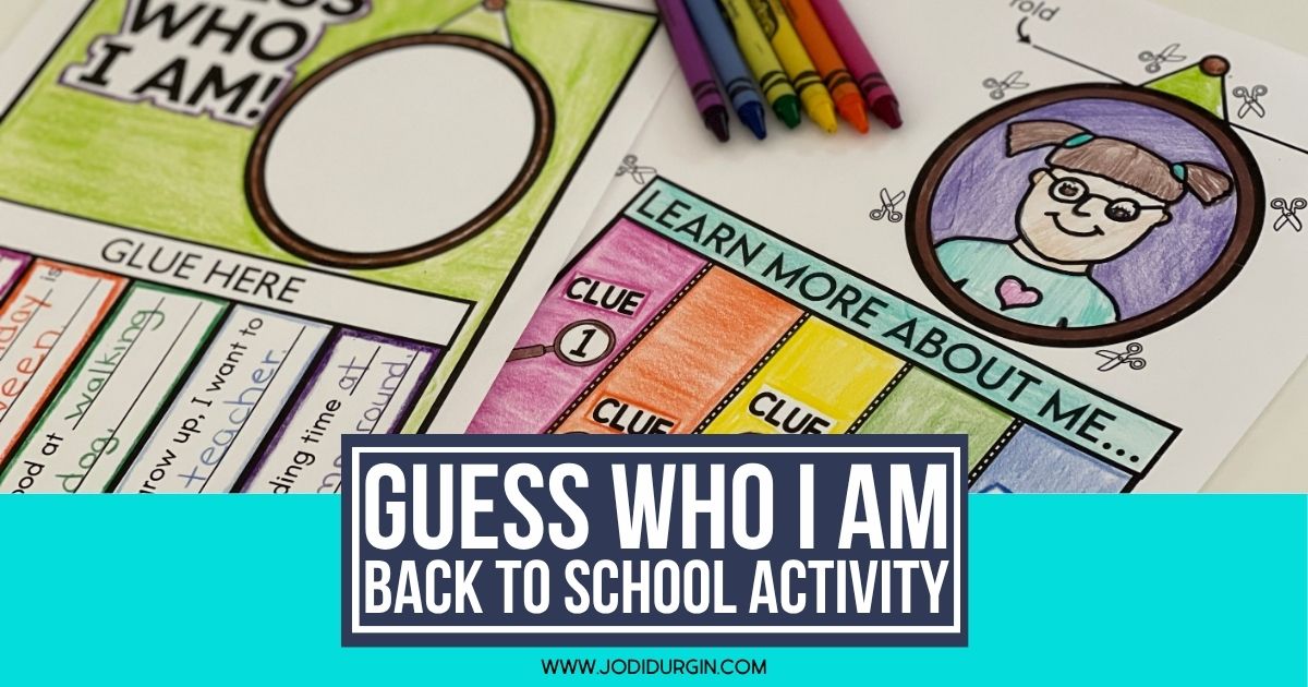 Guess Who I Am Activity for Elementary Students - 2025 - Teaching with ...
