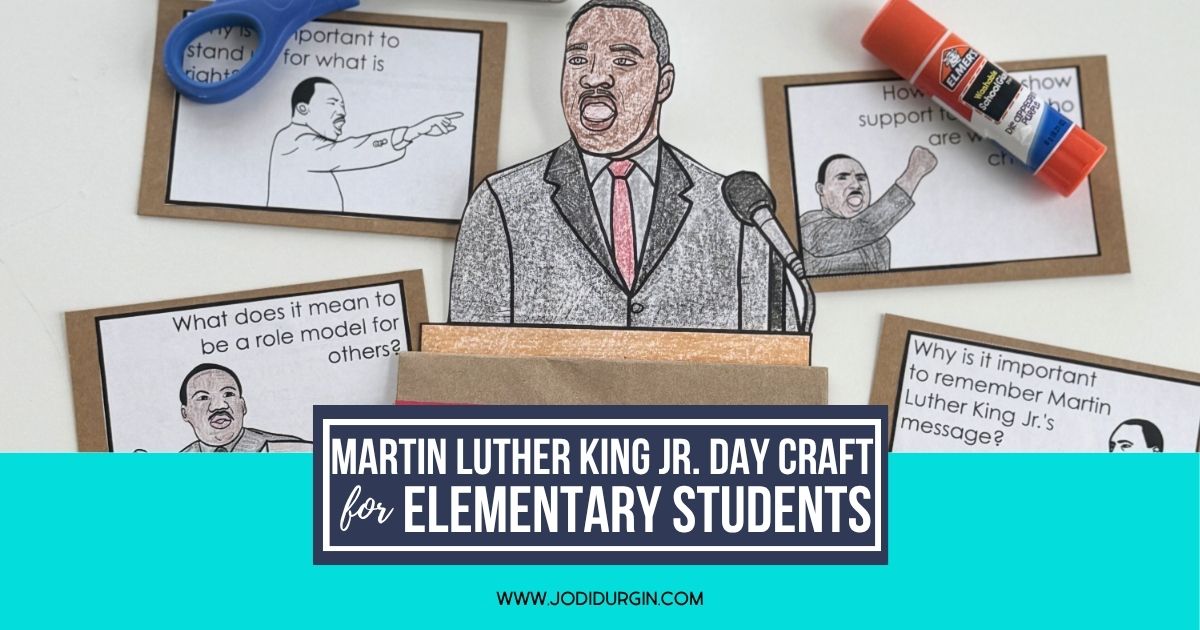 Martin Luther King Craft for Elementary Students - 2026 - Teaching with ...