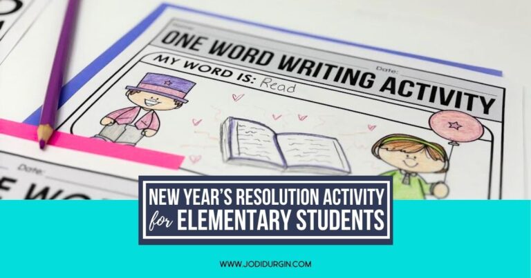 New Year's Resolution Activity for Elementary Students - 2026 ...