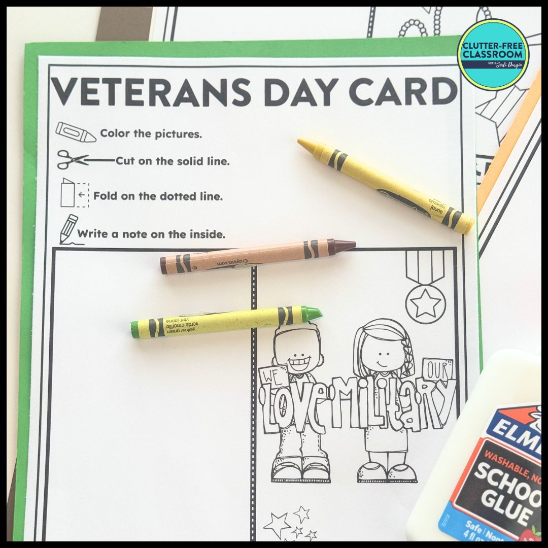 Veterans Day Cards for Elementary Students to Make - 2026 - Teaching ...