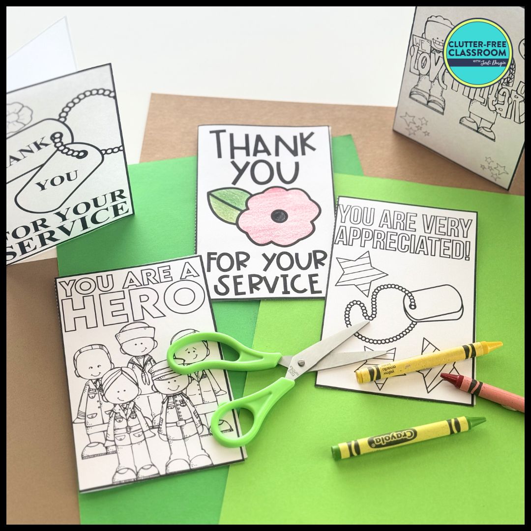 Veterans Day Cards for Elementary Students to Make - 2026 - Teaching ...
