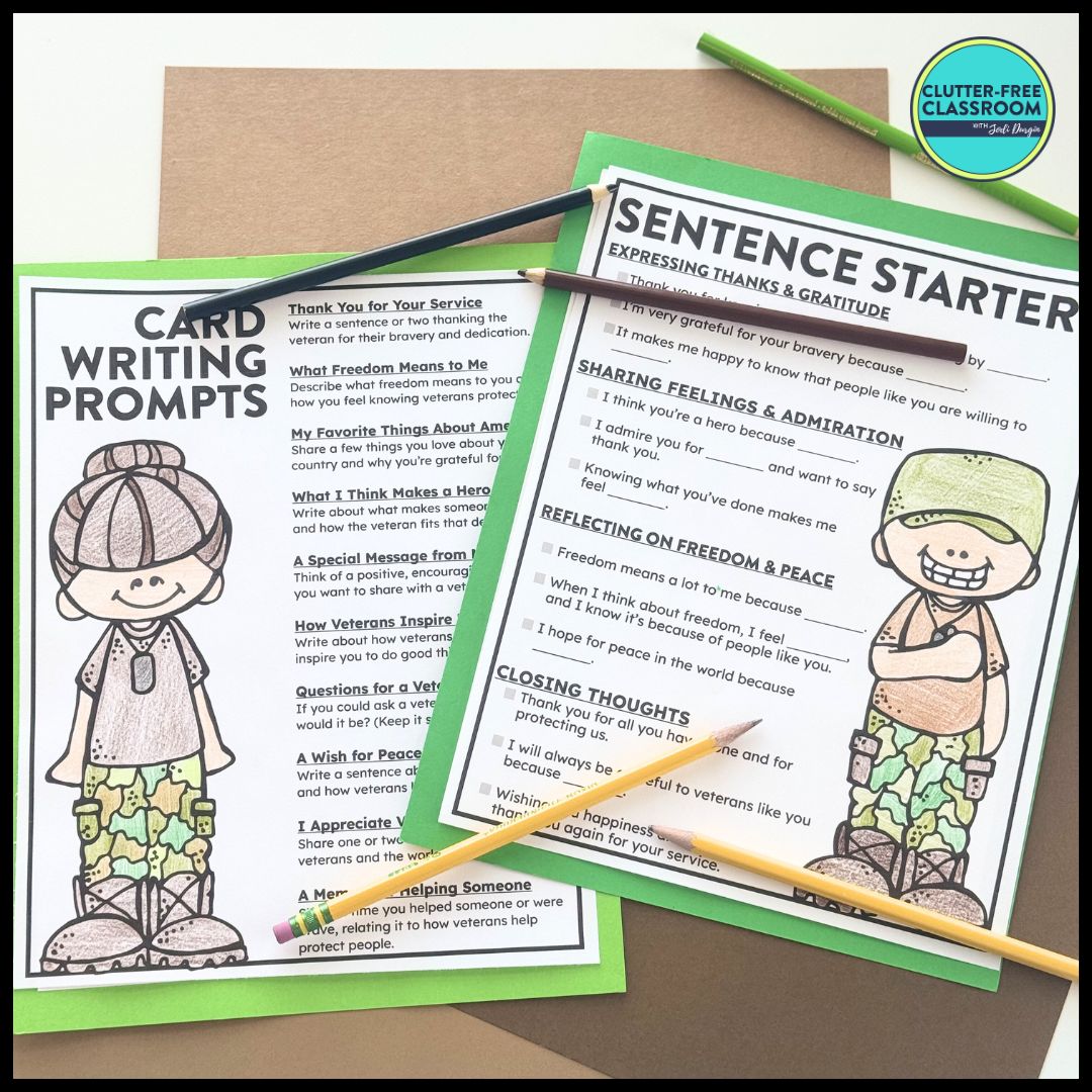 Veterans Day Cards for Elementary Students to Make - 2025 - Teaching ...