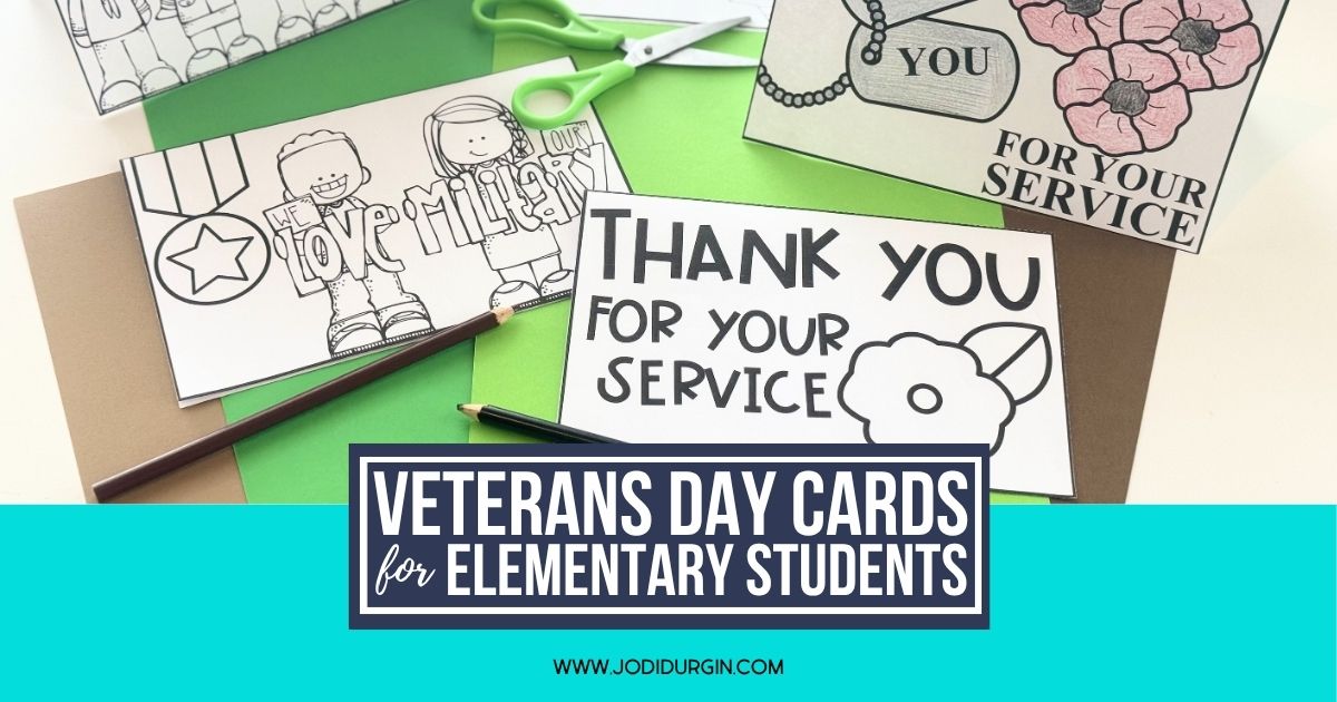 Veterans Day Cards for Elementary Students to Make - 2026 - Teaching ...