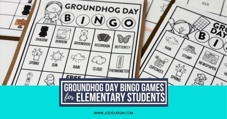 Groundhog Day Bingo Activities for Elementary Students - Teaching with ...