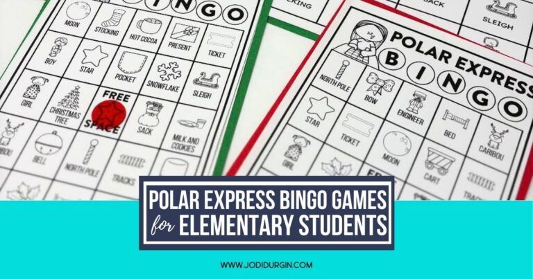 Polar Express Bingo Activities for Elementary Students - Teaching with ...