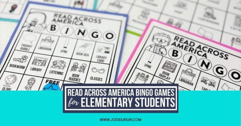 Read Across America Bingo Activities for Elementary Students - Teaching ...