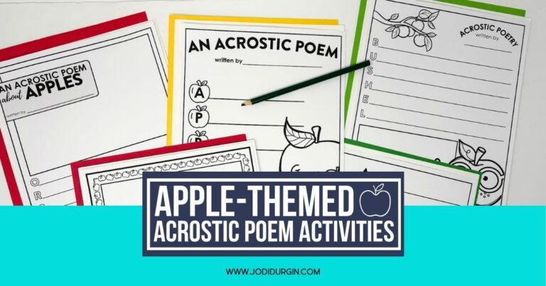Apple Acrostic Poem Template Activities for Elementary Students - 2026 ...
