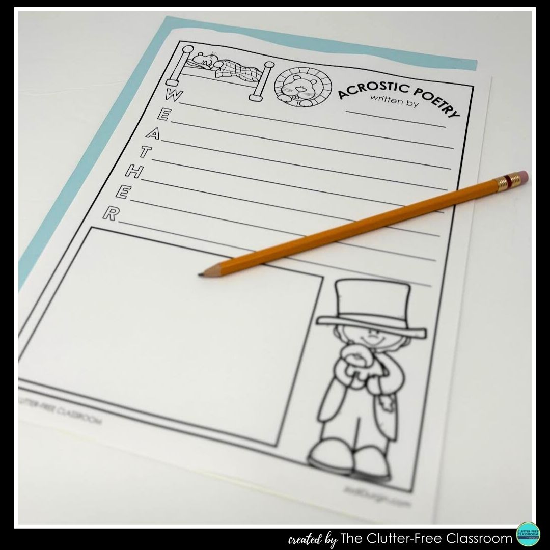Groundhog Day Printables for Teaching Acrostic Poems to Elementary ...