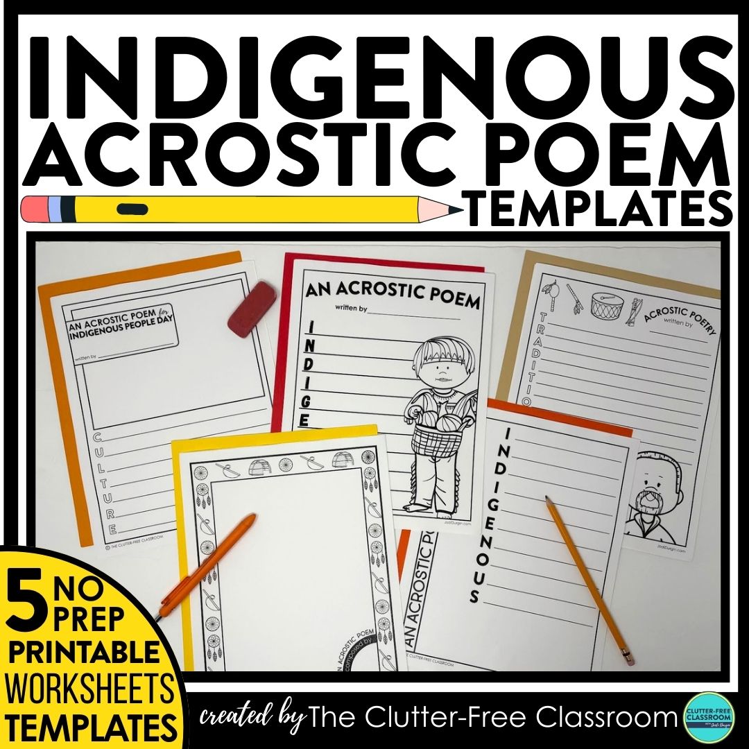 Indigenous Peoples Day Activities for Students Learning about Acrostic ...