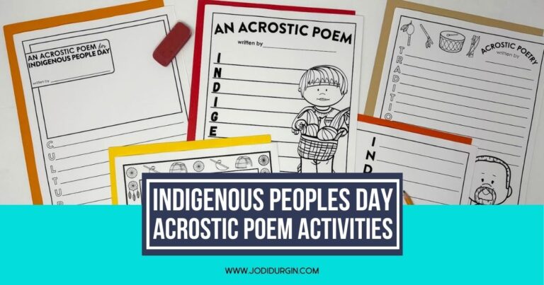 Indigenous Peoples Day Activities for Students Learning about Acrostic ...