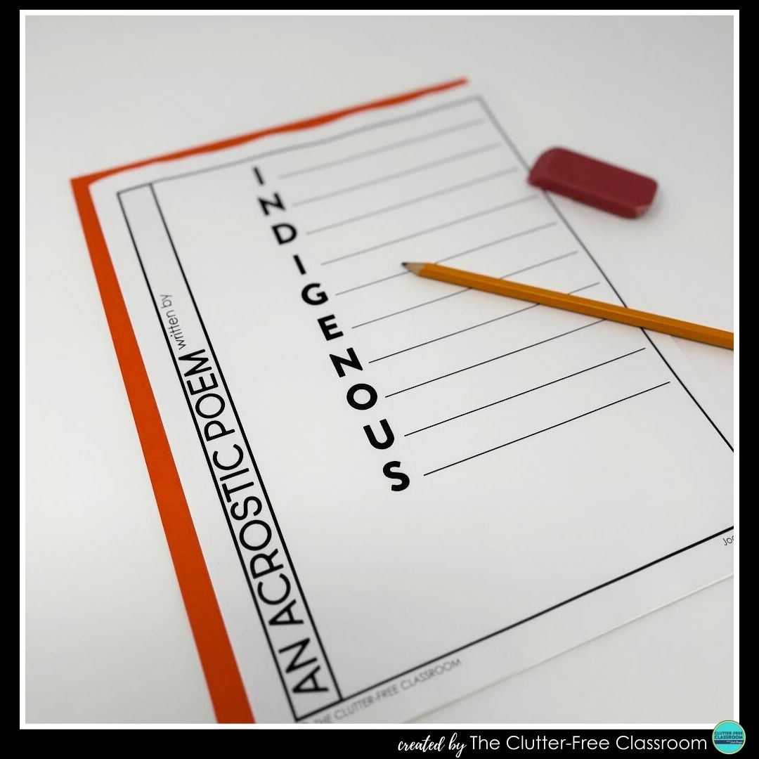 Indigenous Peoples Day Activities for Students Learning about Acrostic ...