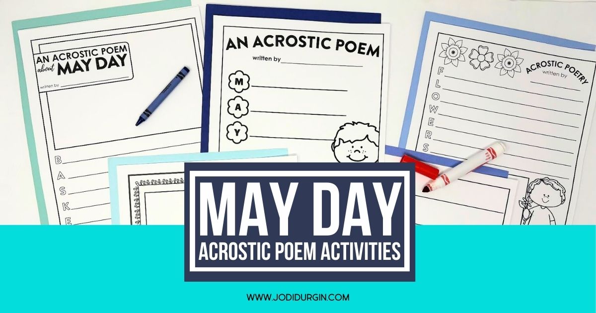 May Day Printables for Teaching Acrostic Poems to Elementary Students ...