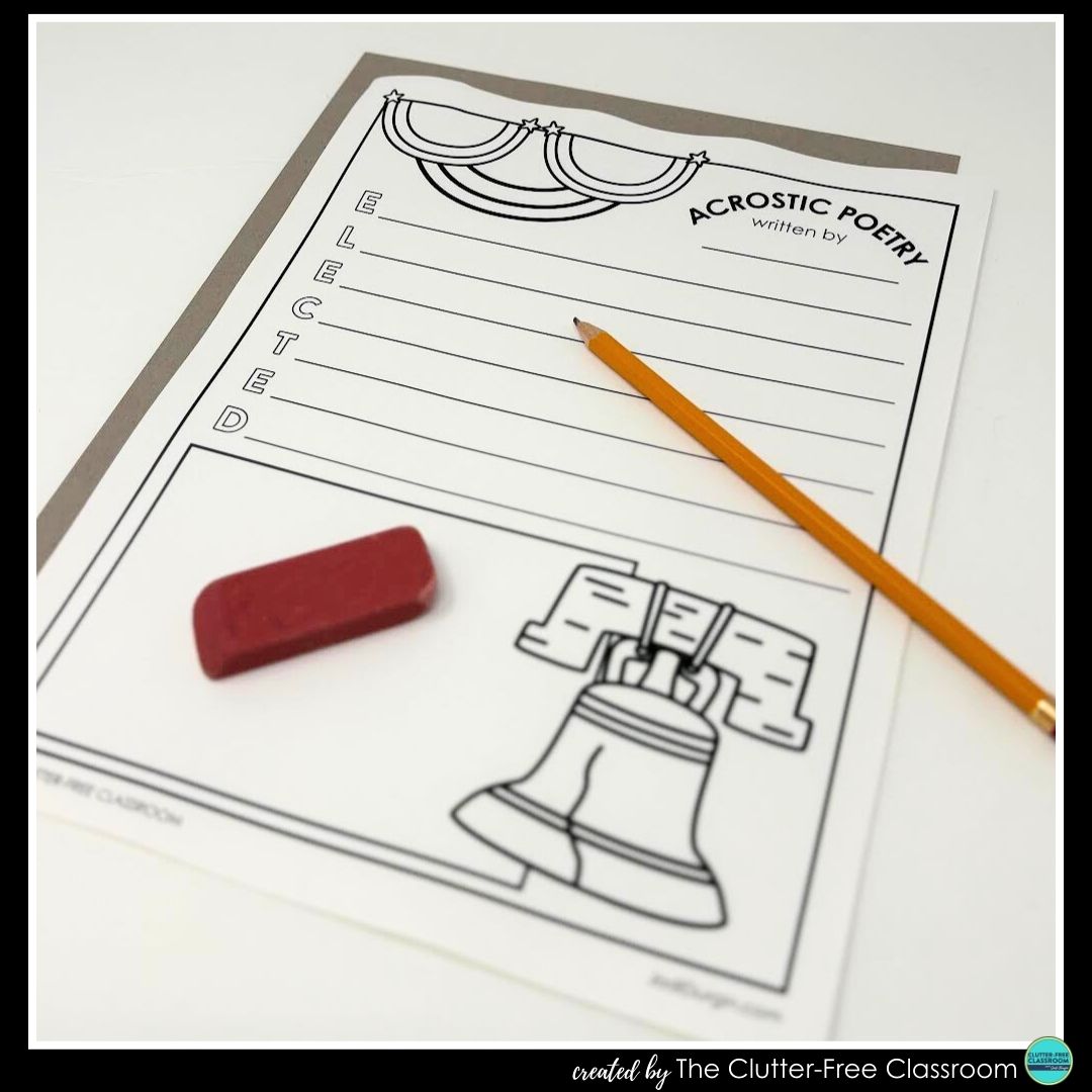 Presidents Day Printables for Teaching Acrostic Poems to Elementary ...