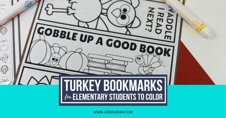 Turkey Bookmarks for Elementary Students to Color - 2026 - Teaching ...