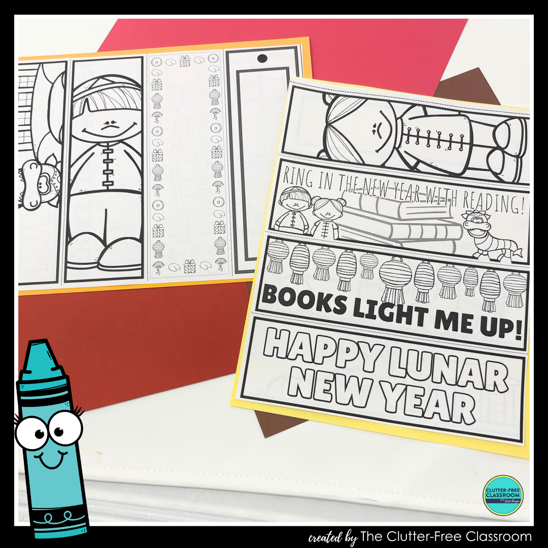Chinese New Year Bookmarks for Elementary Students to Color - 2026 ...