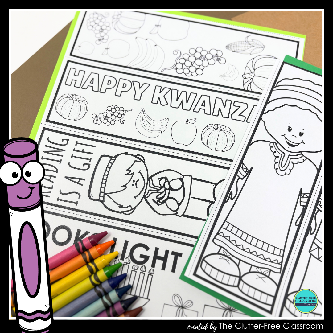 Kwanzaa Bookmarks for Elementary Students to Color - 2026 - Teaching ...