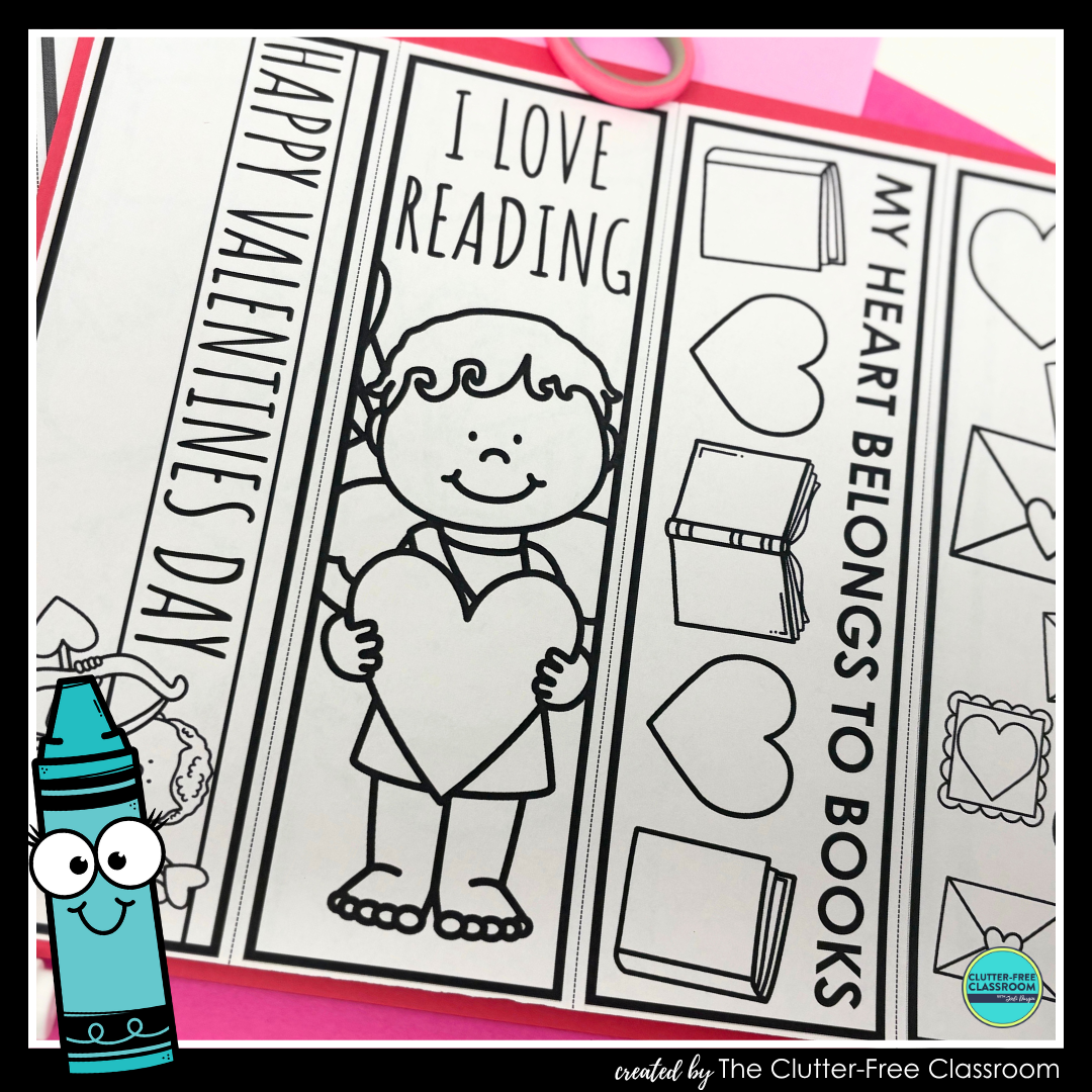 Valentine's Day Bookmarks for Elementary Students to Color - 2026 ...